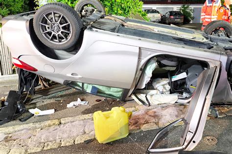 Unfall auf B299 in Tanzfleck Betrunkener US Soldat überschlägt sich