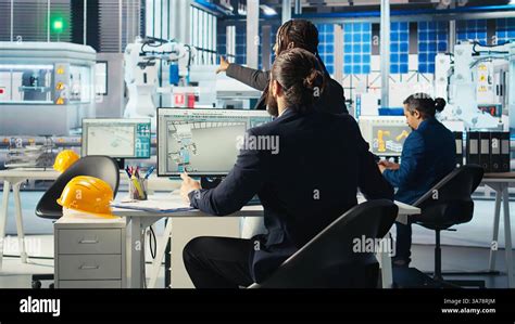 Eco Friendly Photovoltaics Factory Manager Working With Solar