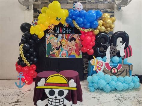 Decoración de cumpleaños One Piece Decoración de unas Decoracion de
