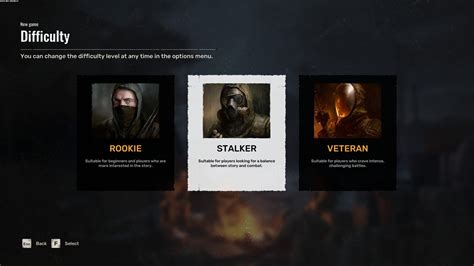 STALKER 2 Difficulty Levels Gamepressure