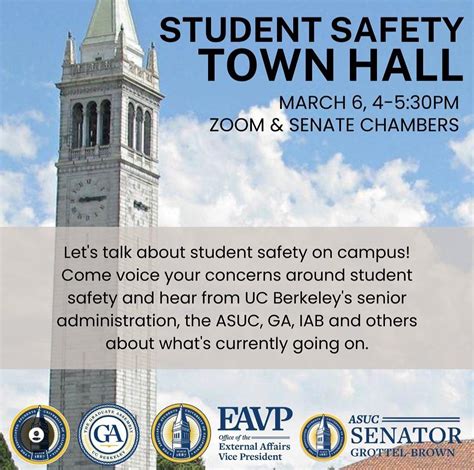 Asuc Safety Town Hall R Berkeley