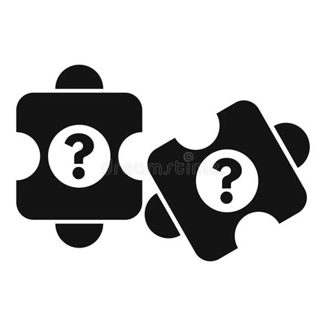 Puzzle Pieces Presenting Question Marks For Problem Solving Stock