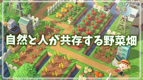【あつ森】田舎にある自然と人が共存する和風な野菜畑を作ってみた！【あつまれどうぶつの森】【newたけのこのさ島作り】 あつ森 動画まとめ