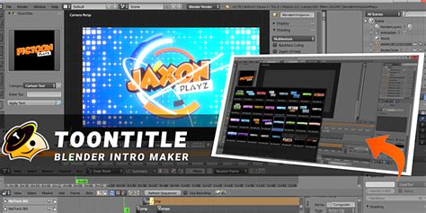 ToonTitle Blender Intro Maker BlenderNation