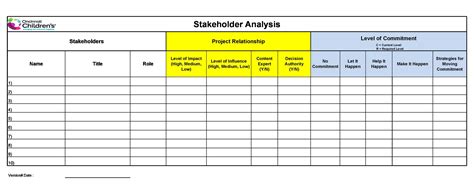 50 Free Stakeholder Analysis Templates Excel Word ᐅ TemplateLab