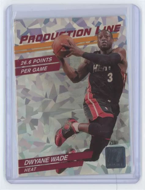 2010 11 DONRUSS LIGNE de production glace fissurée Dwyane Wade Miami