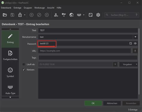 Password Containing And Show Url Encoded In Preview Panel 2 7 3 · Issue 8654 · Keepassxreboot