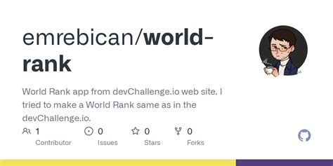 github emrebican world rank world rank app from web
