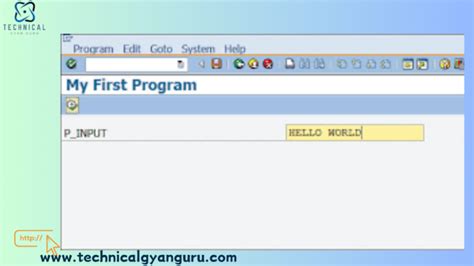 how to create your first abap program in sap easy steps technical