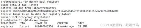 Docker 搭建本地私有仓库 Docker 添加本地仓库到daemon Csdn博客