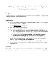 NSE 212 Pre Class Guidelines F2022 Docx NSE 212 Quantitative