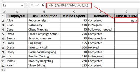 How To Convert Minutes To Hours And Minutes In Excel Excel Insider