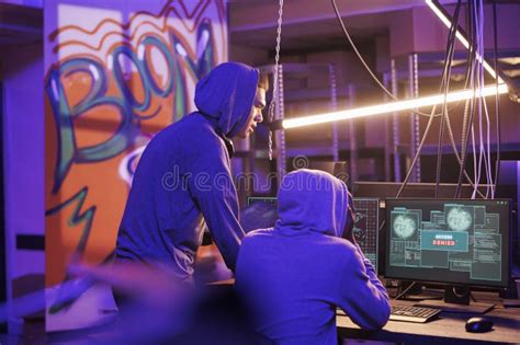 Hackers Getting Access Denied Stock Photo Image Of Hacker Data