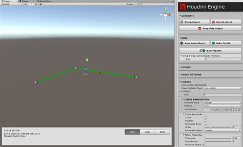 houdini engine for unity curves
