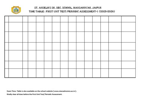 Ut1 Time Table 1 12 July 2025 Pdf