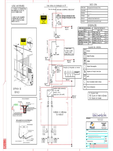 Diagrama Unifilar Cliente Janeiro 2025 Modelo Pdf Fotovoltaica