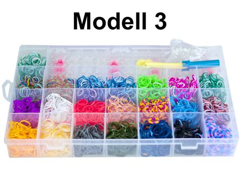 LOOM Bands Mega XL Starter Set Armband Webrahmen Jumbo Box Gummibänder