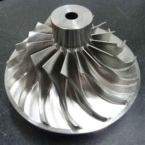 5 Axis Cnc Machining Milling Aluminum Low Profile Turbine Centrifugal Compressor Wheel Impeller