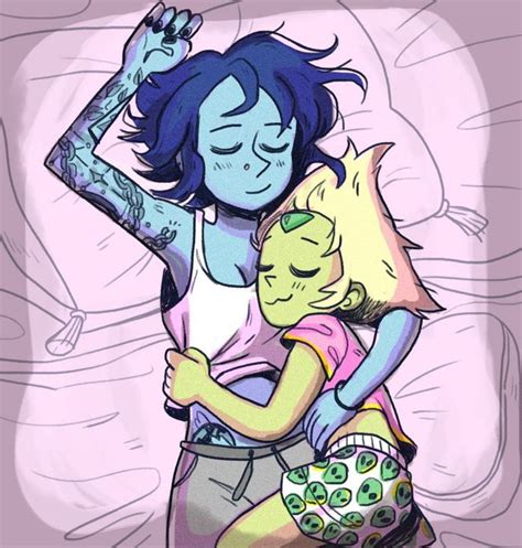 Lapidot Sleaping Steven Universe Steven Universe Comic Peridot Steven Universe