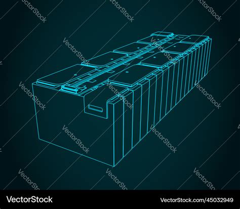 Battery Module Royalty Free Vector Image Vectorstock