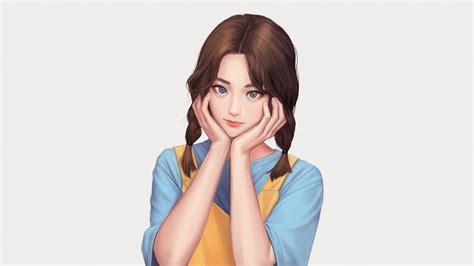 배경 화면 코 관절 피부 말뿐인 턱 어깨 입 속눈썹 몸짓 흑발 팔꿈치 겹친 머리카락 손목 행복 긴
