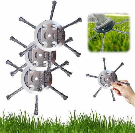 2025 New Steel Wire Grass Trimmer Head String Trimmer Replacement Head 6 Inches Universal