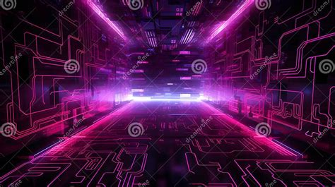 Abstract Technology Background With Wavy Color Grid Analytics Data Algorithms Computing