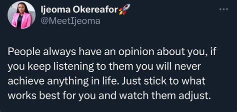 Ijeoma Okereafor On Linkedin I Thought Someone Needed To Hear This People Will Always Try To