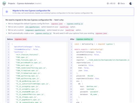 Cypress 10 Upgrade Testersdock