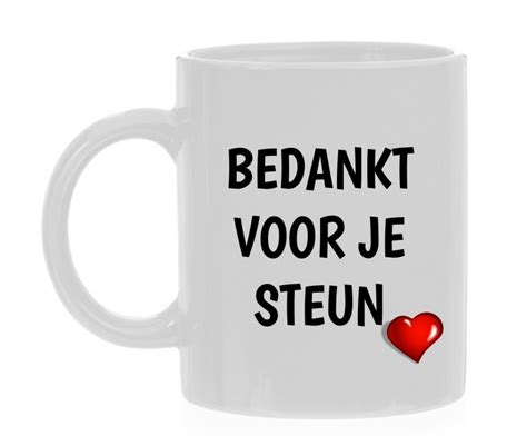 Mok Bedankt Voor Je Steun Goedkope Feestwinkel