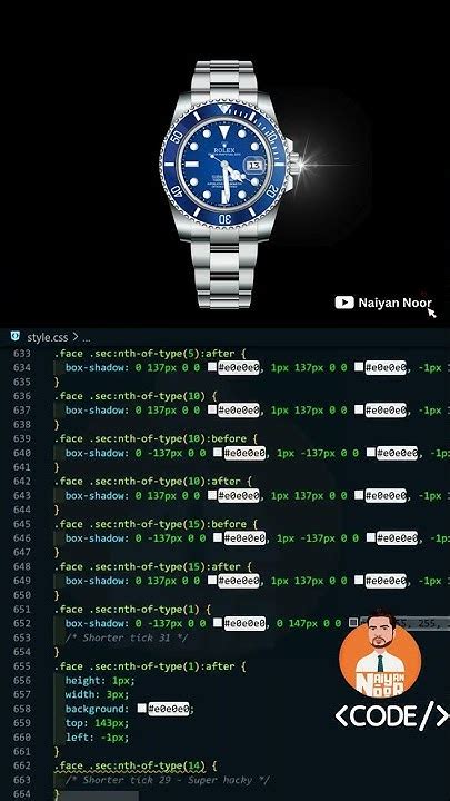 Watch Design Html Css Javascript Webdesign Coding Naiyannoor