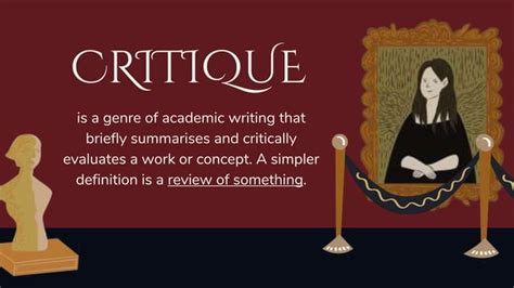 Wriiting A Critique Paper English Class Grade 10 Pptx
