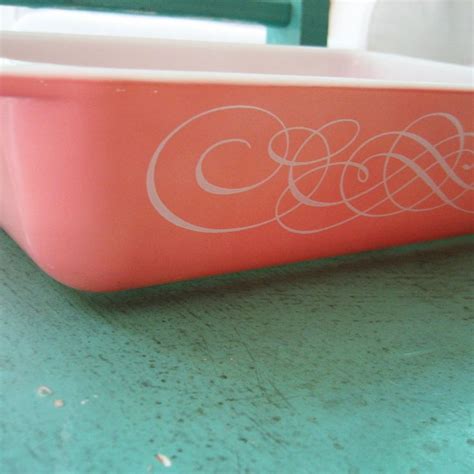 Turquoise Vintage Pyrex To Buy Reserved For Twertle Vintage Pink