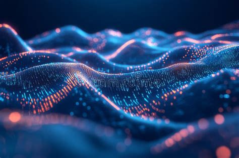 A Mesmerizing 3d Abstract Background Displaying A Glowing Wave Of
