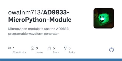 GitHub Owainm713 AD9833 MicroPython Module Micropython Module To Use