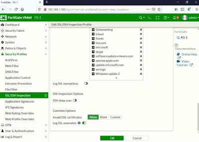 My Cybersecurity Journal Fortigate SSL TLS Inspection
