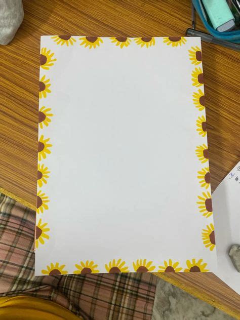A3 Size Paper Border Design