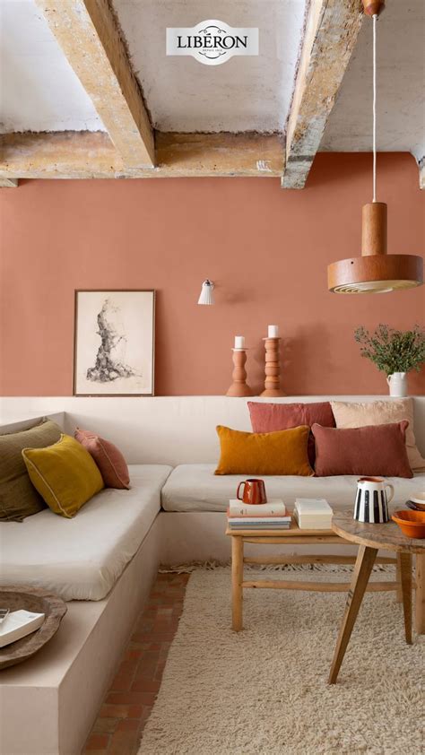 Du Terracotta Pour Réchauffer Son Salon Couleur Mur Salon Déco Mur