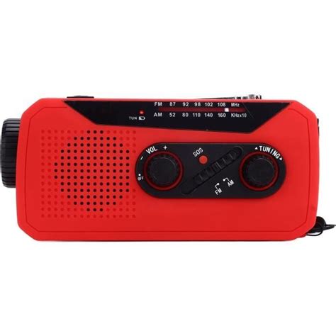 Radio Solaire Génération D Énergie Manuelle Alarme Sos Radio D Urgence
