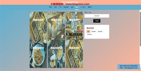 基于springboot的餐厅点餐管理系统 计算机毕业设计 java毕业设计 大鹅源码网 大鹅源码网
