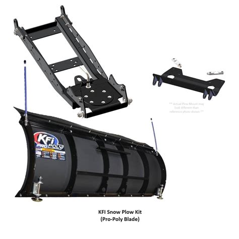 CFMoto UForce 600 Heavy Duty Snow Plow Kit by KFI - KFI-SNWPLW-UFORCE600