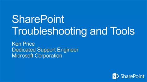 Sharepoint Tips For Troubleshooting Ppt