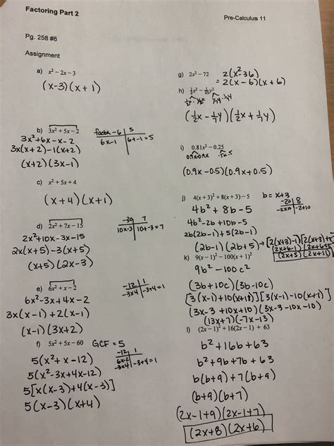 Pre Calculus 11 Mrs Anderson