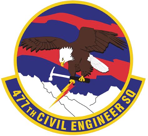 Coat Of Arms Crest Of 477th Civil Engineer Squadron Us Air Forcepng
