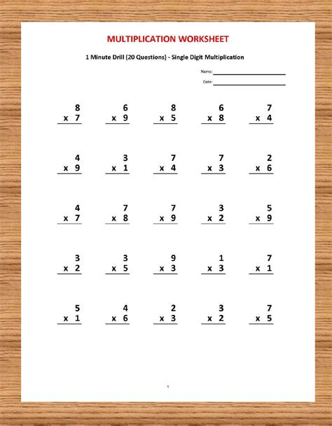 Math For Grade 3 Multiplication