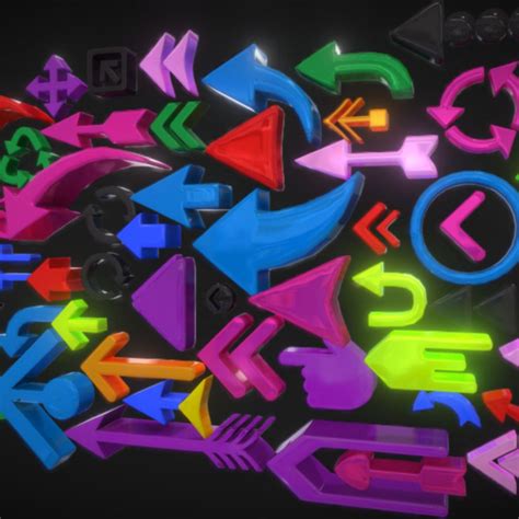Arrow Button Collections 3d Exterior Unity Asset Store
