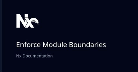 Enforce Module Boundaries Nx