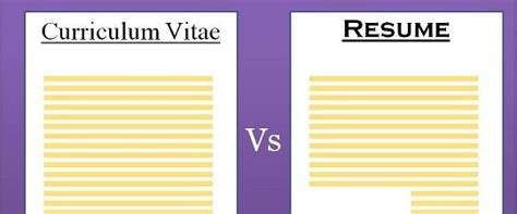 Difference Between Cv And Resume With Comparison Chart Key Differences