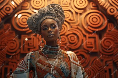 Premium Photo Afrocentric Patterns Forming A Visual Symphony Of 00037 00