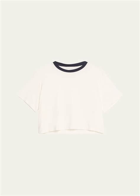 Splits59 Djuna Cropped Ringer Tee Bergdorf Goodman